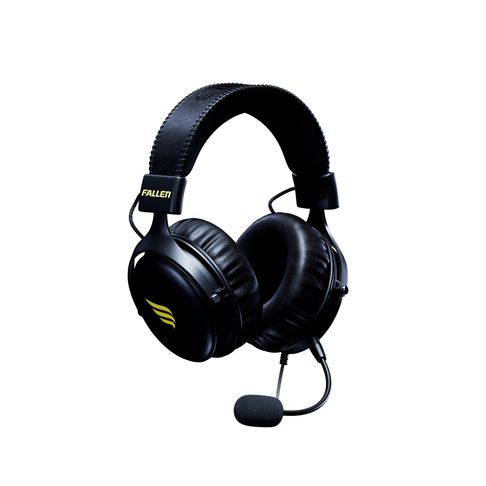 HEADSET GAMER FALLEN MORCEGO V2 PRETO HE-FN-MO-V2